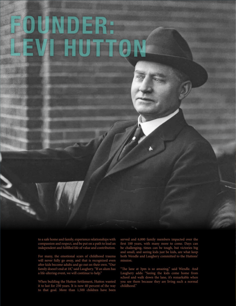 The Hutton Settlement: The Next 100 Years - Hutton Settlement