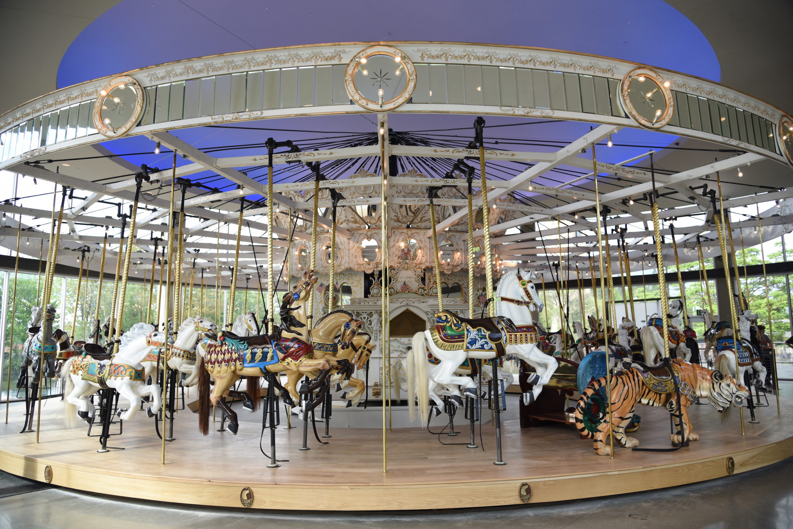 Looff Carrousel First Ride! - Hutton Settlement